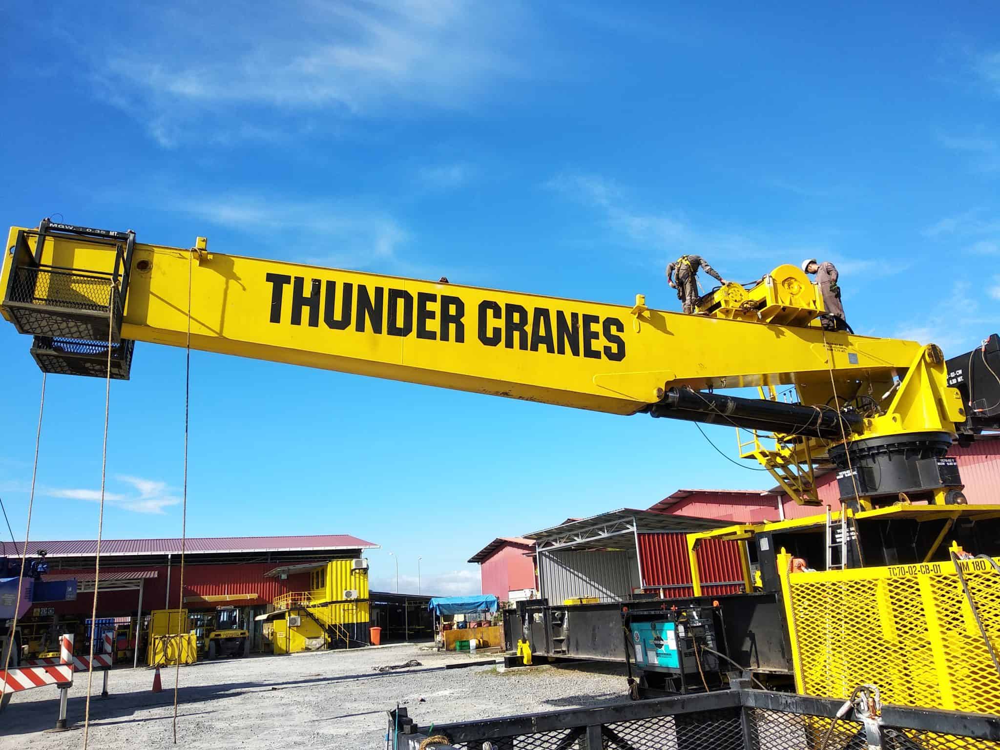 TC70-crane-labuan-yard – Thunder Cranes