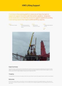 12 HWO Lifting Support – Thunder Cranes