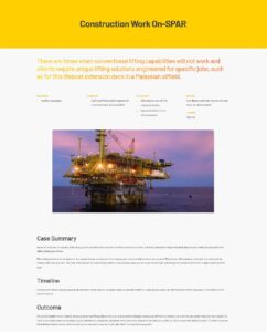 15 Construction Work On-SPAR – Thunder Cranes